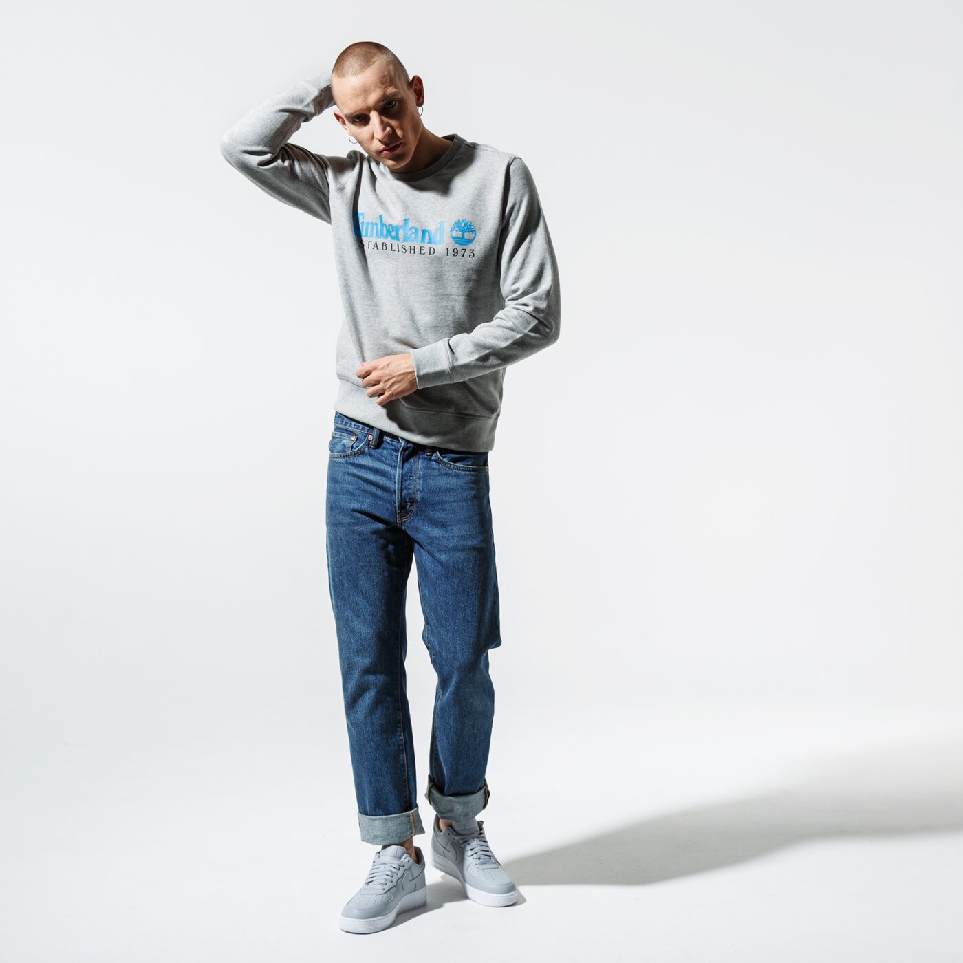 TIMBERLAND PULÓVER ESSENTIAL ESTABLISHED 1973 TB0A1Y3B0521 SZÜRKE 17 ...