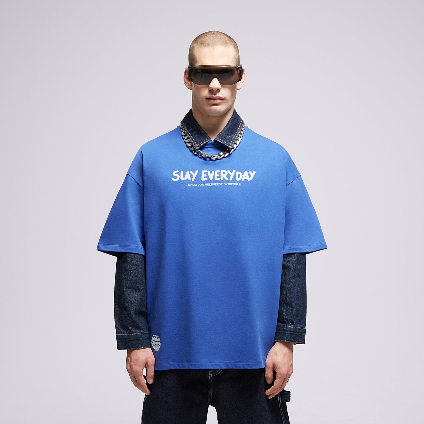 S.NOW JOB SIZEER PÓLÓ "SLAY" BLUE SI323TSU55001 KÉK 6 990,00 HUF | Póló ...